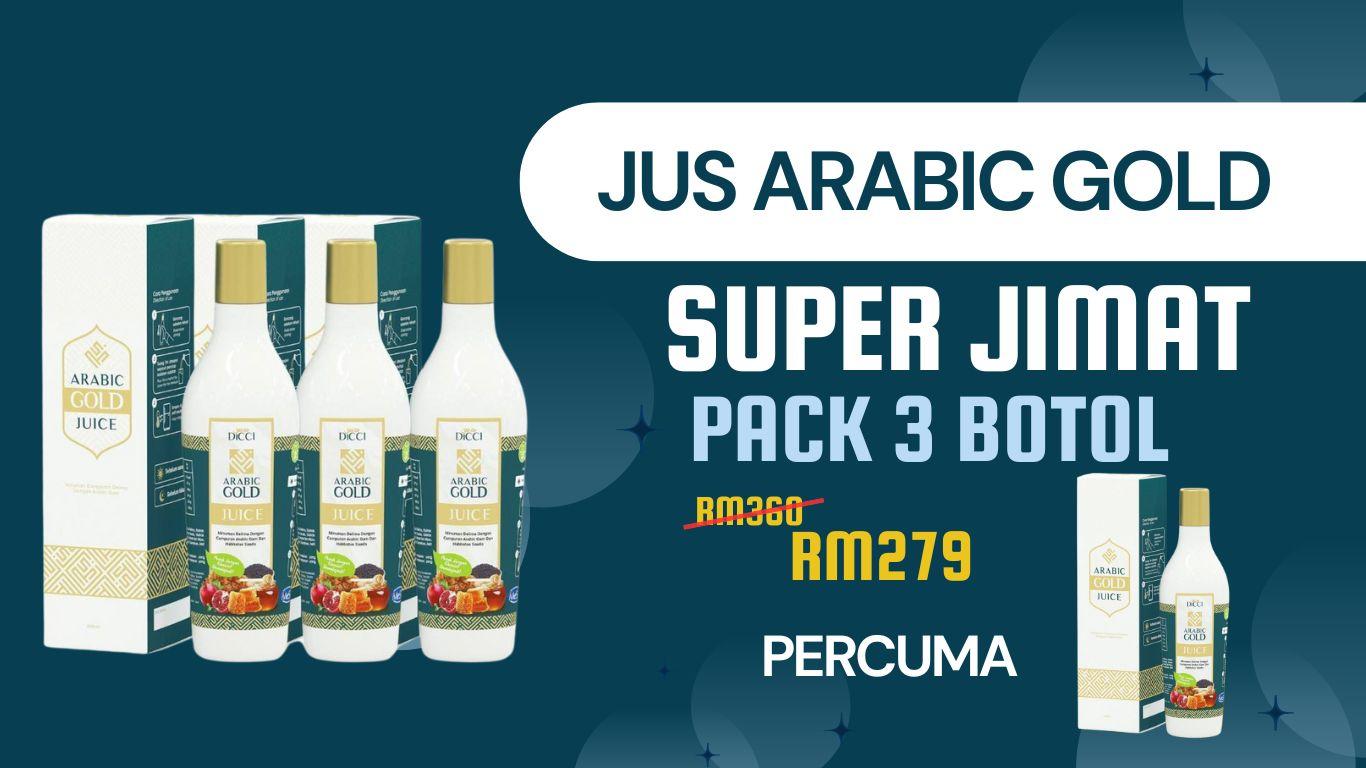 Jus Arabic Gold Stokis HQ Malaysia